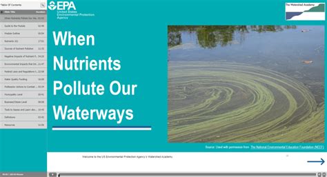 Nutrient Pollution Module Us Epa