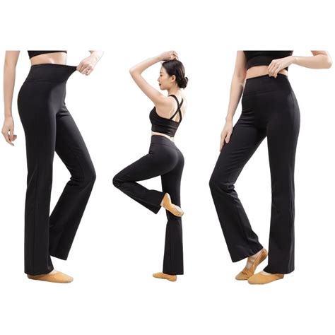 Women Yoga Pant Bootcut Run Gym Leggings Flare Trousers Wide Leg Pant