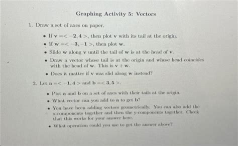 Solved Draw A Set Of Axes On Paper If V Then Chegg