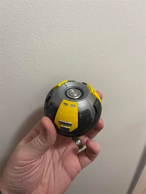3d Printed A Stratagem Ball And Customized It For A Push Button Light R Helldivers