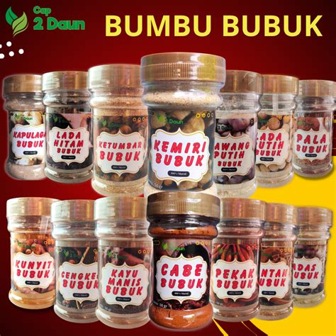 Jual Bawang Bubuk Cabe Bubuk Cap Dua Daun Bumbu Masak Bubuk Bumbu