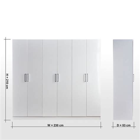 تسوقوا خزانة ملابس بـ 6 أبواب أوتيس أونلاين هوم سنتر السعودية