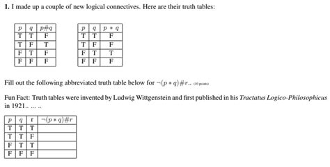 1 I Made Up A Couple Of New Logical Connectives