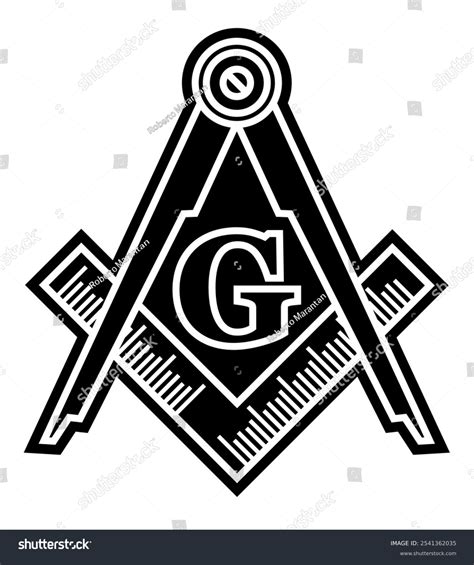 Compass Square Illuminati Mason Masonic Freemason Stock Vector Royalty