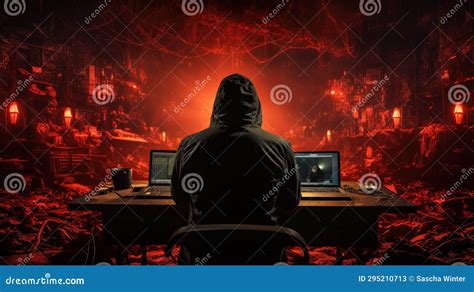 Hackers In The Shadows Digital Espionage Unveiled Stock Image Image Of Dark Internet 295210713