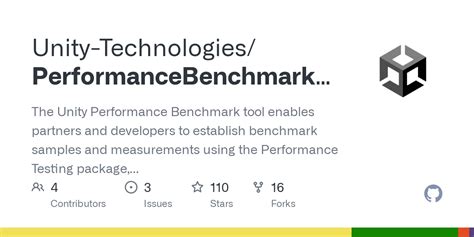 Github Unity Technologies Performancebenchmarkreporter The Unity Performance Benchmark Tool
