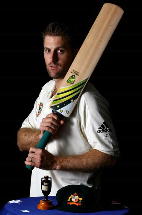 Simon Katich Poses With A Replica Ashes Urn