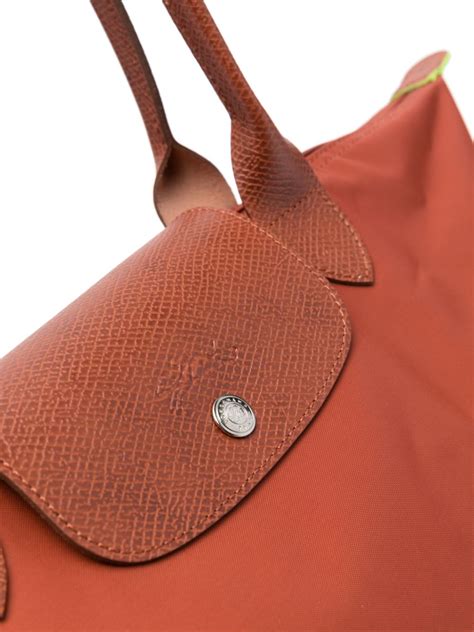 Longchamp Large Le Pliage Green Shoulder Bag Brown Farfetch