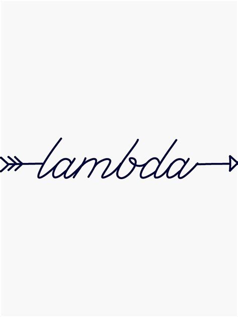 Lambda Sticker By Sprks Redbubble