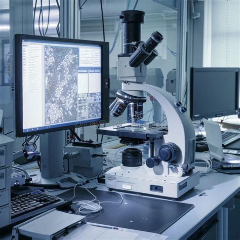 Scanning Electron Microscope In A Physical Lab Computer Education