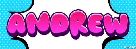 Andrew Speech Bubbles Comics Text Effect Generator