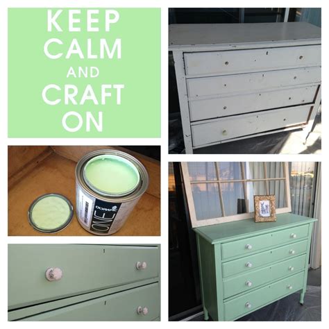 Old Dresser Makeover With Olympic Sprite Twist Paint