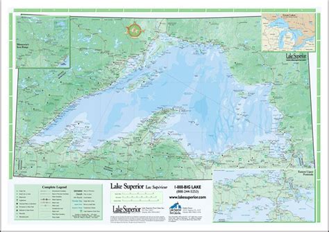 Free Lake Superior Travel Map Lake Superior Lake Travel Maps