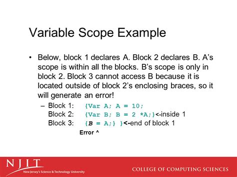 Local Variables And Scope Benjamin Fein Variable Scope A Variables