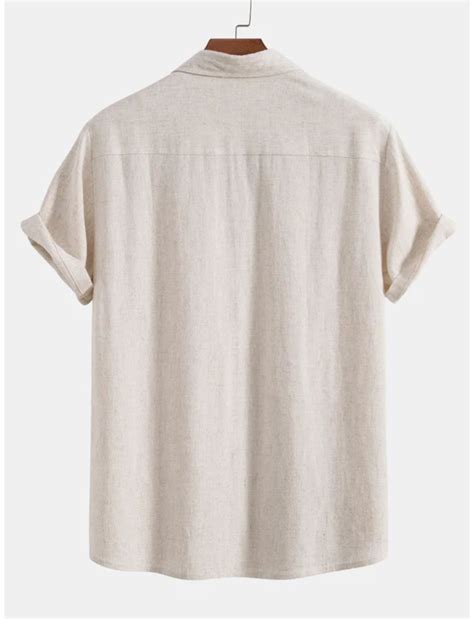 Rayon Linen Blend Button Up Shirt Shirts In Style
