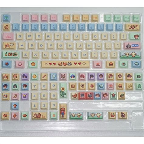 Stardew Valley Keycap Moacherry Profile 78130 Keys Pbt Dye