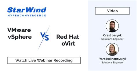Virtualization Showdown Vmware Vsphere Vs Ovirt Starwind Inc