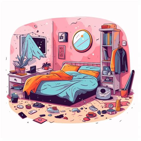 Messy Bedroom Modern Art At Indiana Houlding Blog
