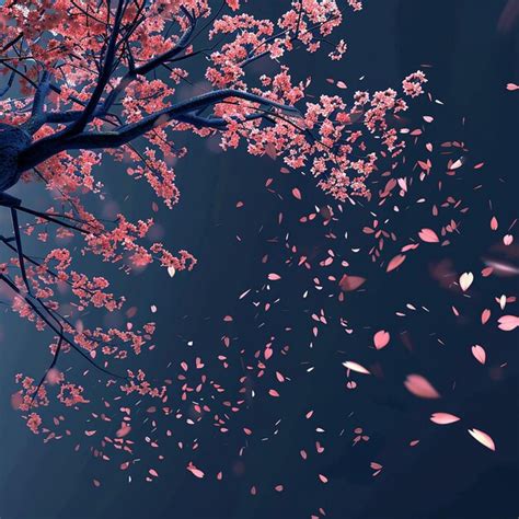 Premium Photo 3d Rendered Photos Of Sakura Tree And Falling Sakura