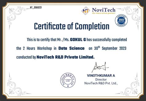 Datascience Certificationjourney Unlockopportunities Gokul G