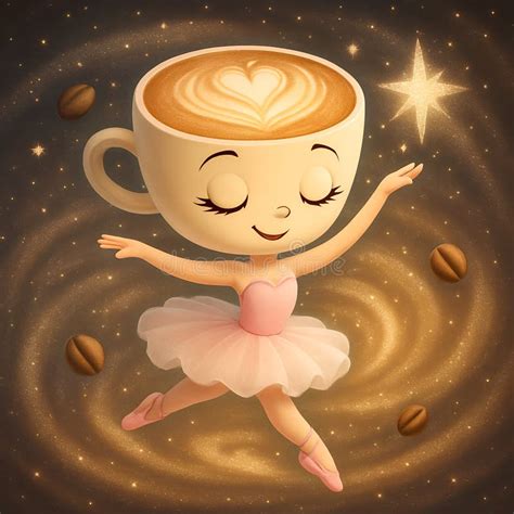 Ballerina Cappuccino Galaxy Stock Illustrations 2 Ballerina