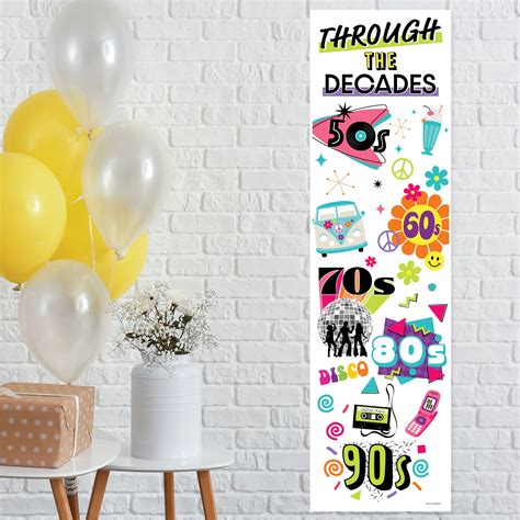 Through The Decades 50s 60s 70s 80s And 90s Party Front Door
