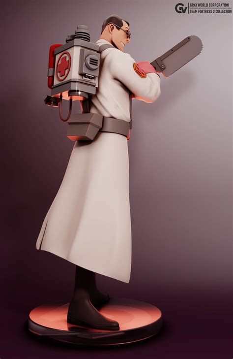 Medic Team Fortress 2 3d Print Model By Gray World Corporation