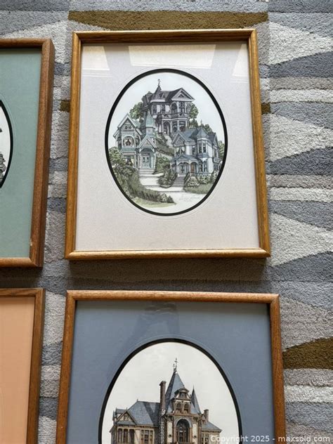Debbie Patrick Framed Architectural Prints Set Of 4 Maxsold