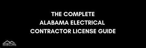 Free Alabama Electrical License Guide Digital Constructive