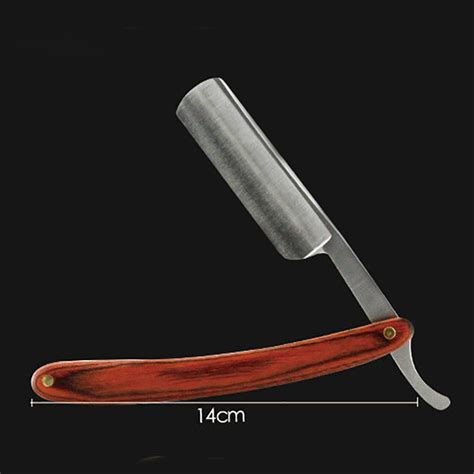 Cut Throat Straight Razor Wood Barber Razor Premiu Grandado