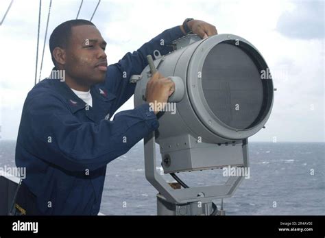 Us Navy Quartermaster 2nd Class Aboard The Nimitz Class Aircraft