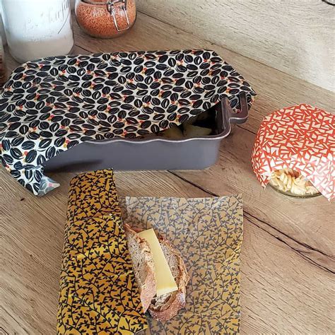 Bee Wrap Bio Emballage Réutilisable Zéro Déchet