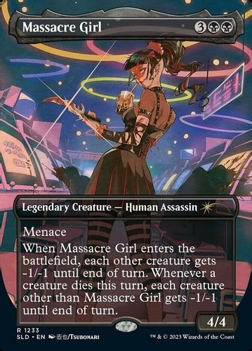 1x Massacre Girl Foil Borderless Near Mint English Secret Lair