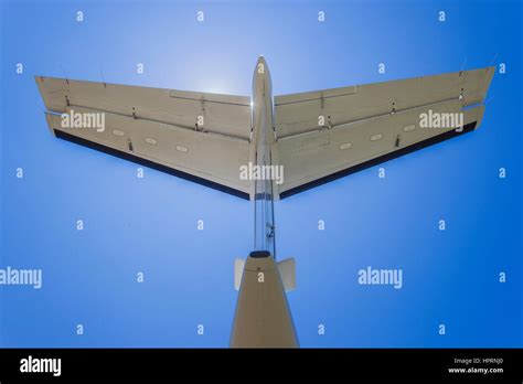 Plane Twin Engine Propellor Aircraft Closeup Rear Tail Wing On