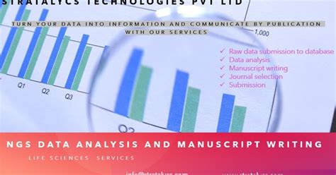 Raw Data Submission Data Analysis And Manuscript Writing Services