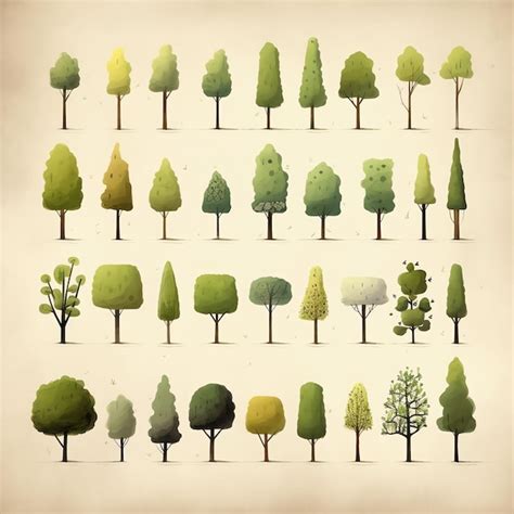 Premium Ai Image Spring Tree Sprite Sheet Premium Ai Image Spring Tree Sprite Sheet