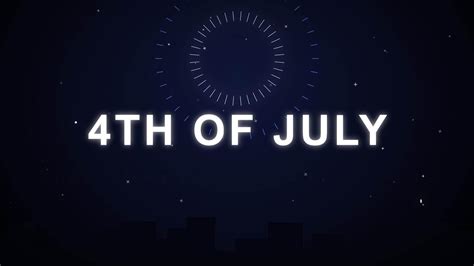 Animation 4th Of July Stock Video Footage For Free Download