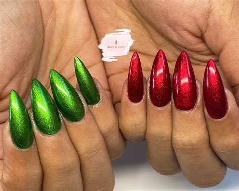 Nails By Mieks Kerstnagels Nagels Groen