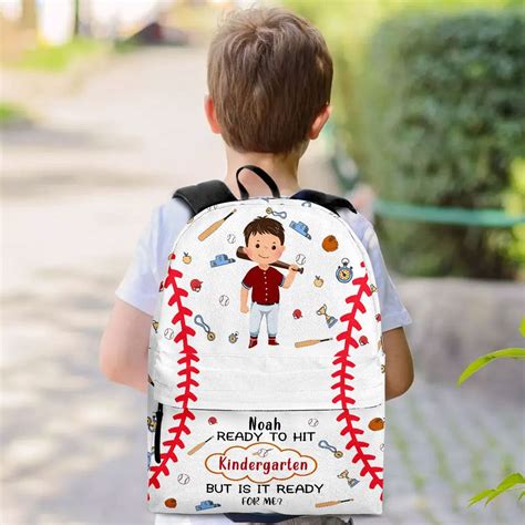 Ready To Hit Kindergarten Personalized Backpack Designed By Report
