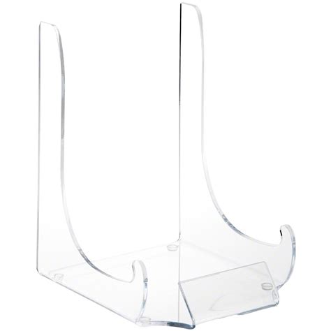 Plymor Clear Acrylic Display Easel With Label Front 9 H X 625 W X 7