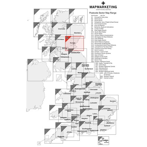 Wall Maps Angus Tayside And Fife Postcode Wall Map Sector Map 29 3 1024x1024 V 1684916915