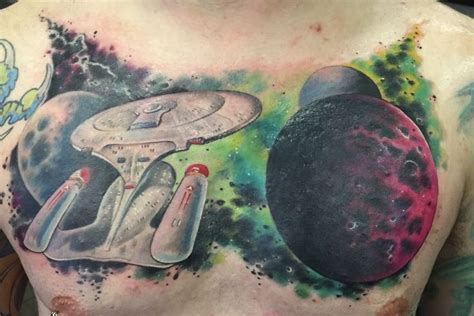 Star Trek Full Chest Piece By Chris 51 Of Area 51 Tattoo In Springfield