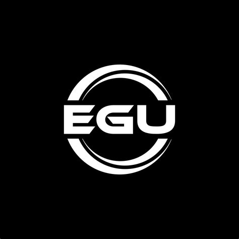 Diseño Del Logotipo De La Letra Egu En La Ilustración Logotipo