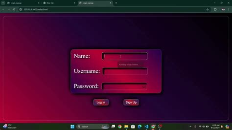 Kartikey Singh Gahlot On Linkedin Html Css Javascript Wevdevelopement Frontend Loginsignup