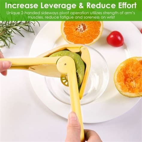 Manual Lemon Squeezer Fold Flat Design Effortless Hand Lemon Juicer Squeezer Manual Citrus J, 1 ...