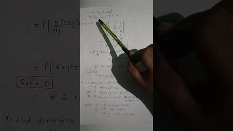 v32 divergence and curl of a vector point function vtu engineering