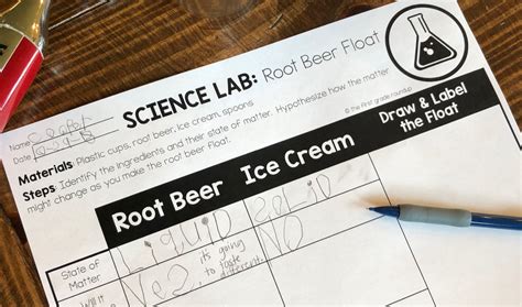 Free Root Beer Float Science Experiment Worksheet Download Free Root Beer Float Science