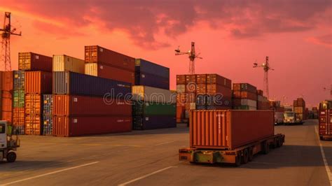 Industrial Container Yard For Logistic Import Export Business And