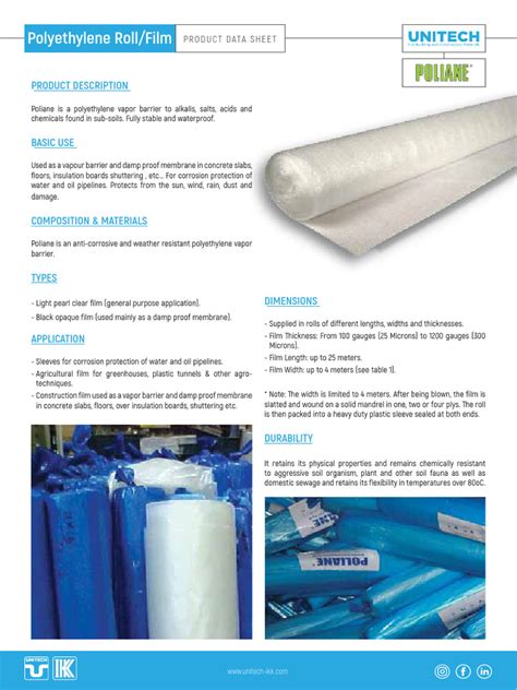 13 Polyethylene Roll Pdf Polyethylene Corrosion