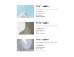 Blog Posts Html Code Examples Nicepage